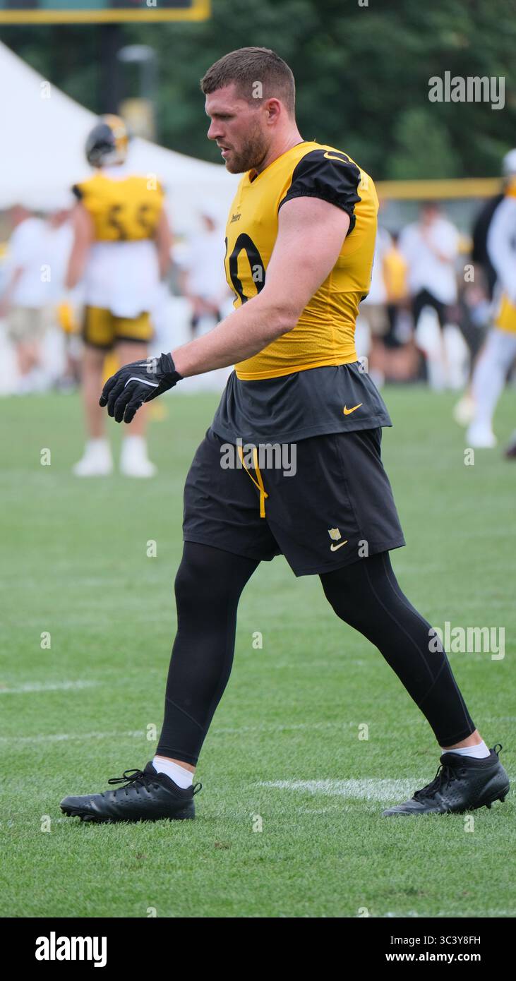 July 27, 2025: T.J. Watts #90 during the 2025 Steelers Training Camp in ...