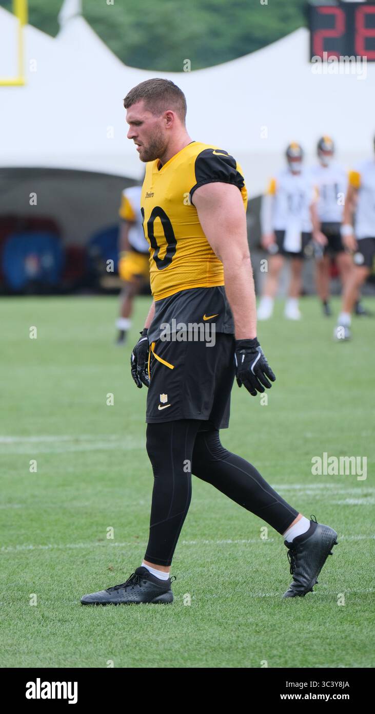 July 27, 2025: T.J. Watts #90 during the 2025 Steelers Training Camp in ...