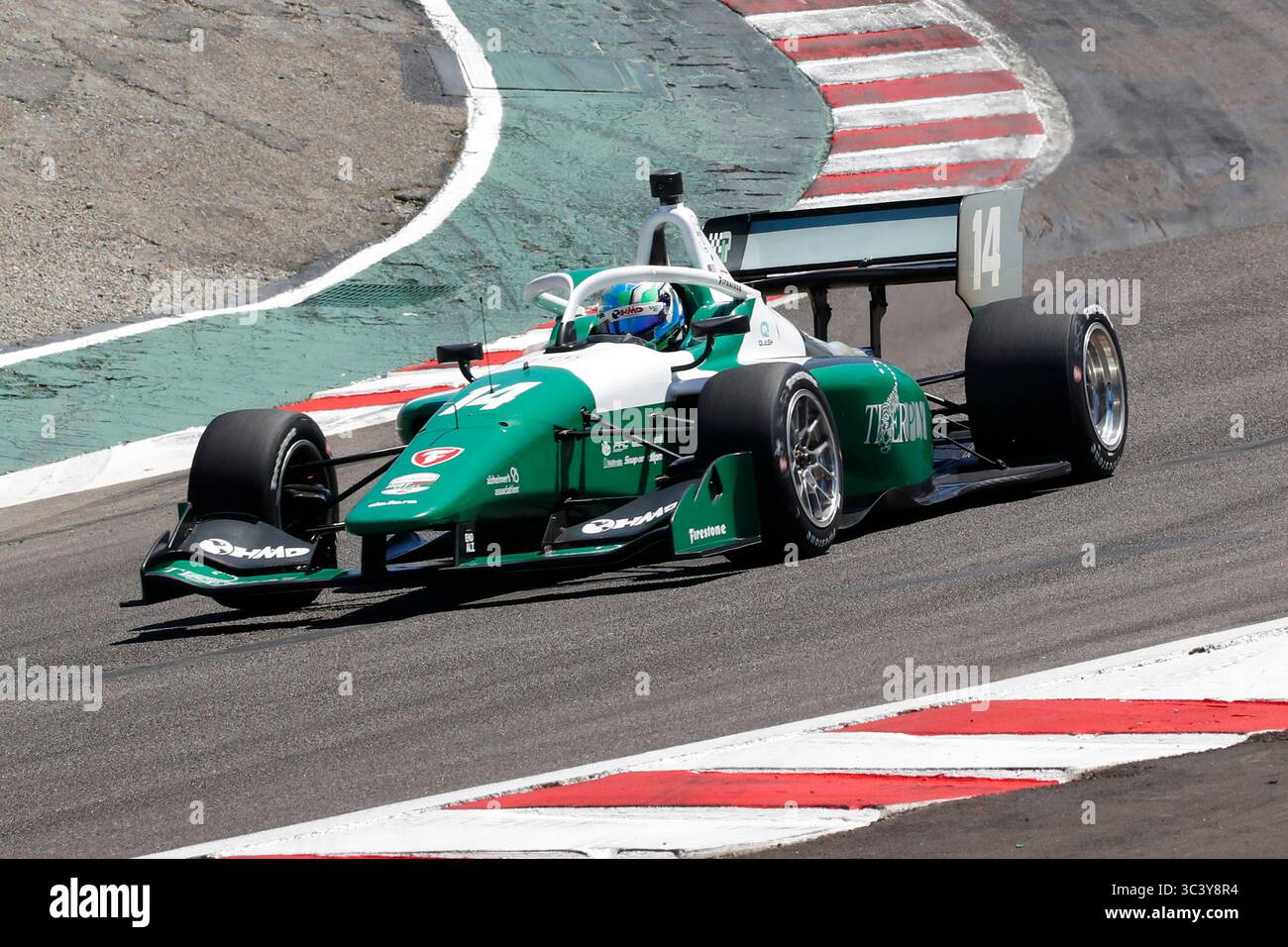 SALINAS, CA - JULY 26: HMD Motorsports Josh Pierson (14) races down the ...