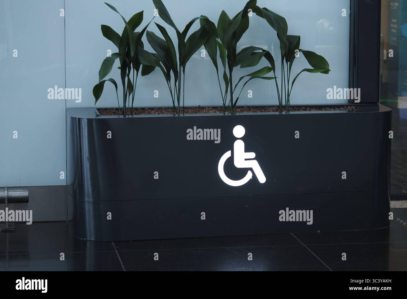Accessible design features in modern building interior Stock Photo - Alamy