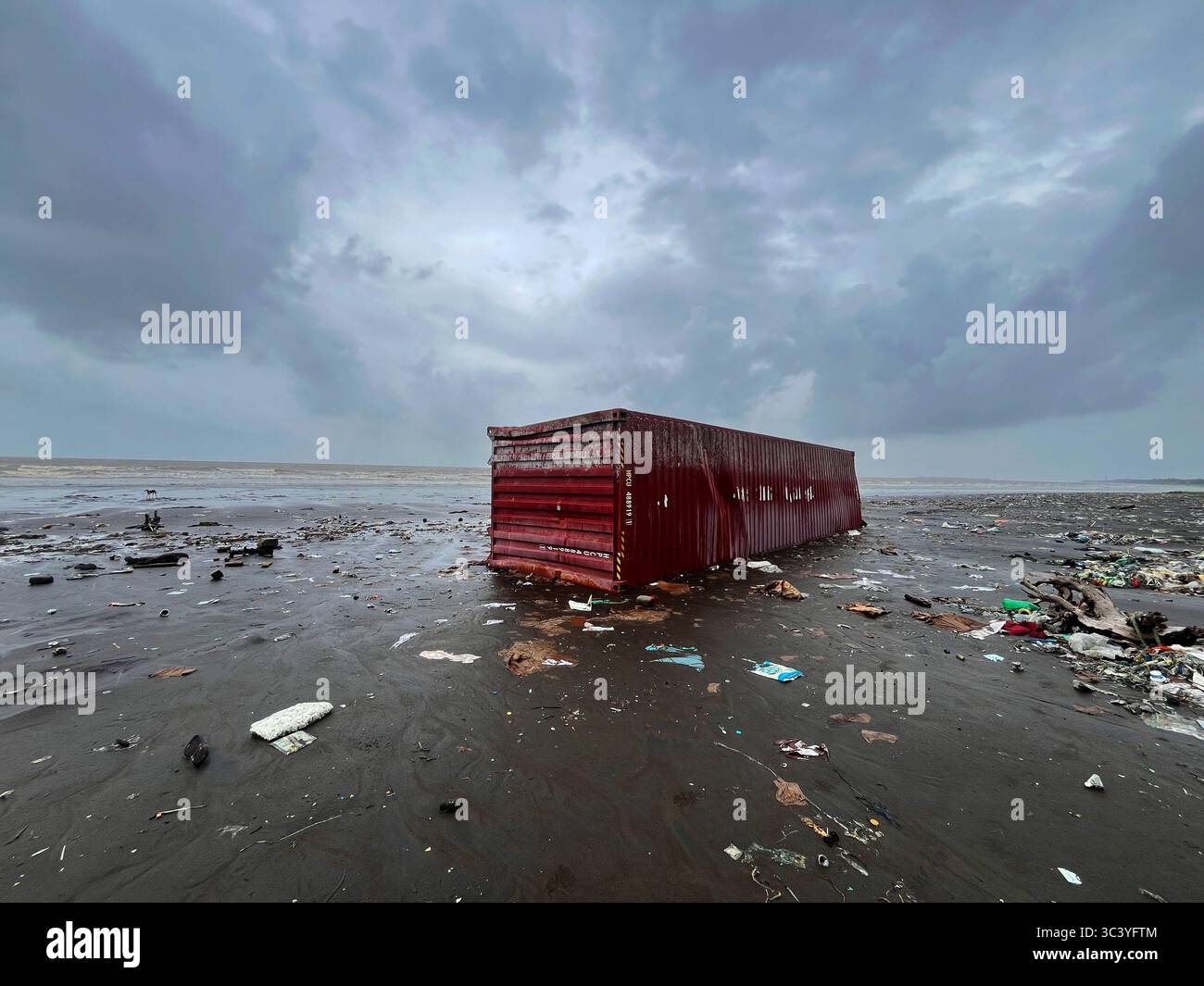 Shipping Container Washed Ashore at Kalamb Beach, Virar - Vasai – 22 ...