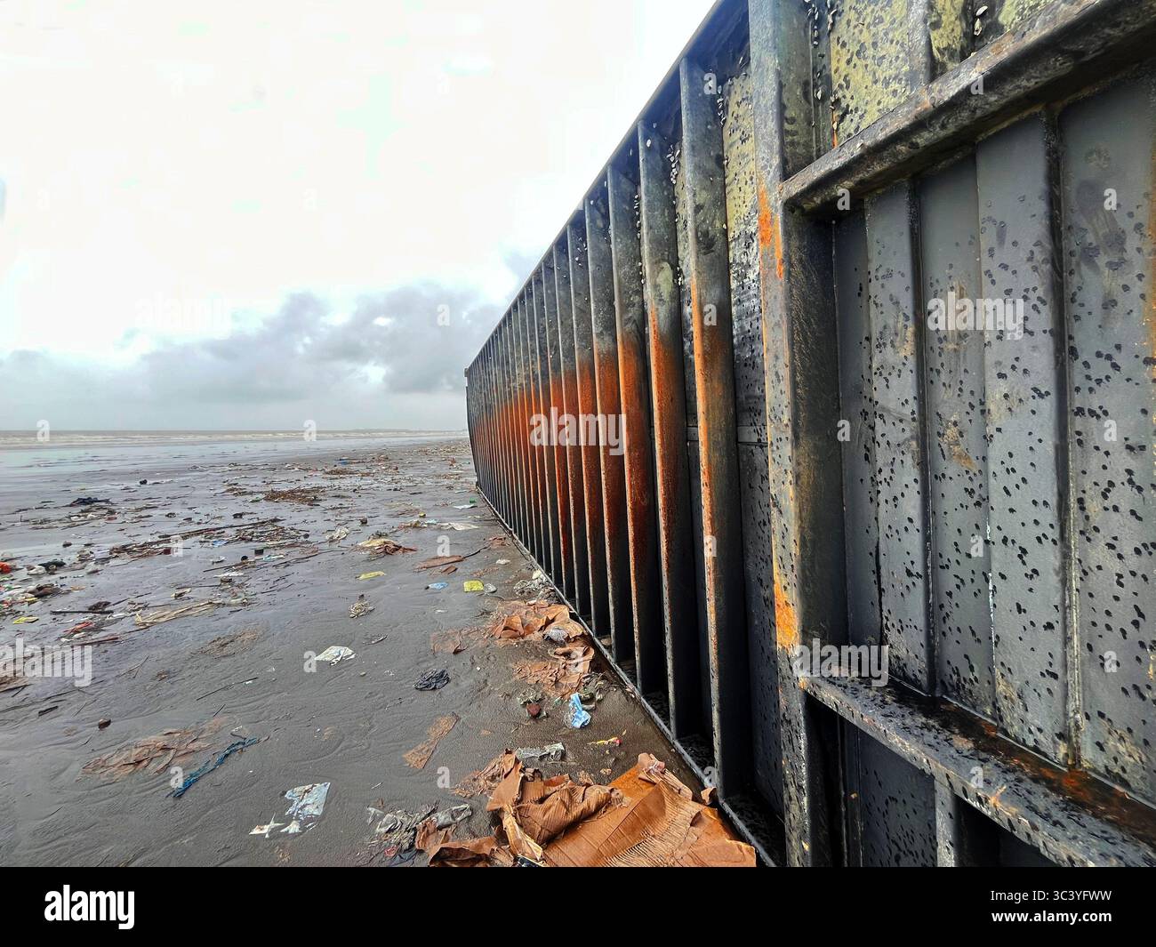 Shipping Container Washed Ashore at Kalamb Beach, Virar - Vasai – 22 ...