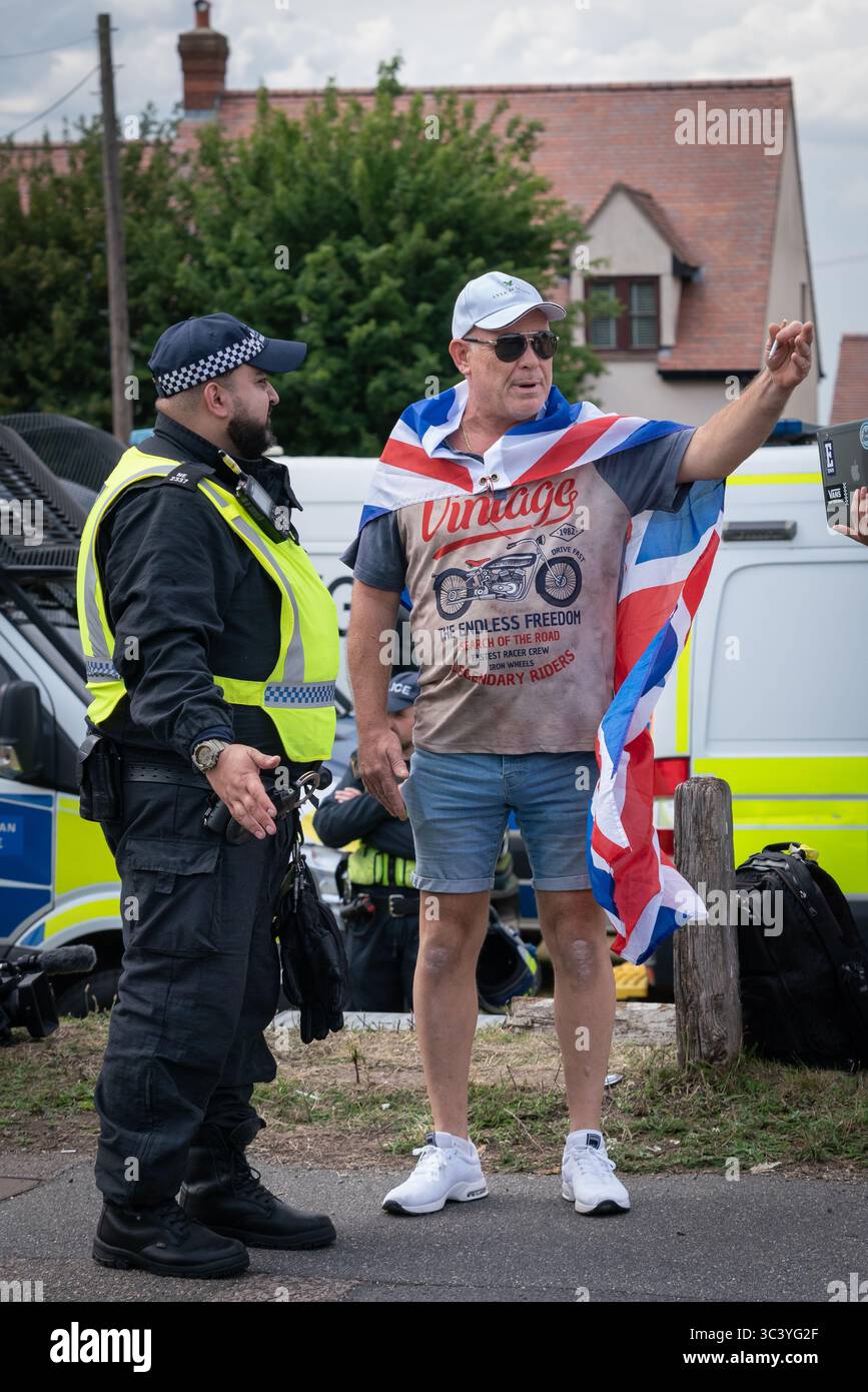 Epping protest july 2025 hi-res stock photography and images - Alamy