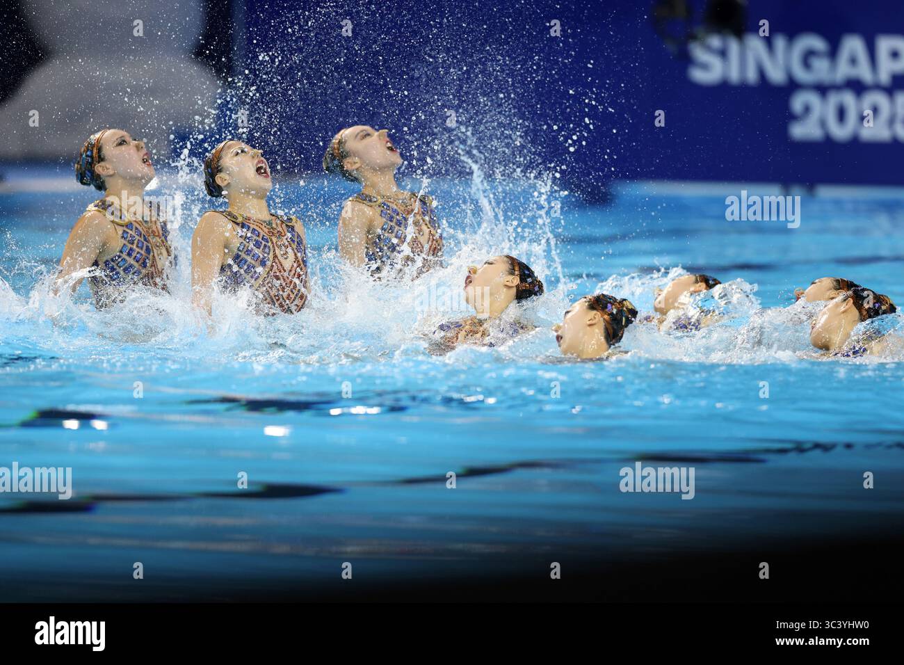 Singapore City, Singapore.25th July 2025. China's artistic swimming ...