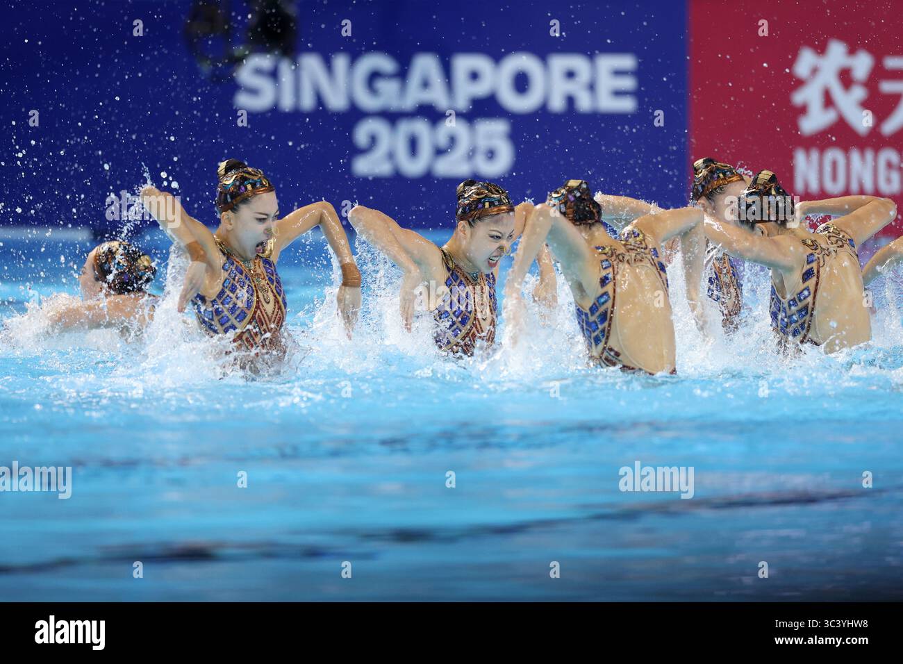 Singapore City, Singapore.25th July 2025. China's artistic swimming ...