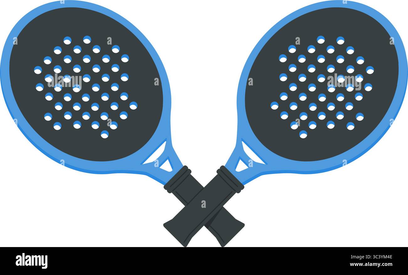Padel tennis club flat icon. Team paddle rackets badge. Sport emblem ...