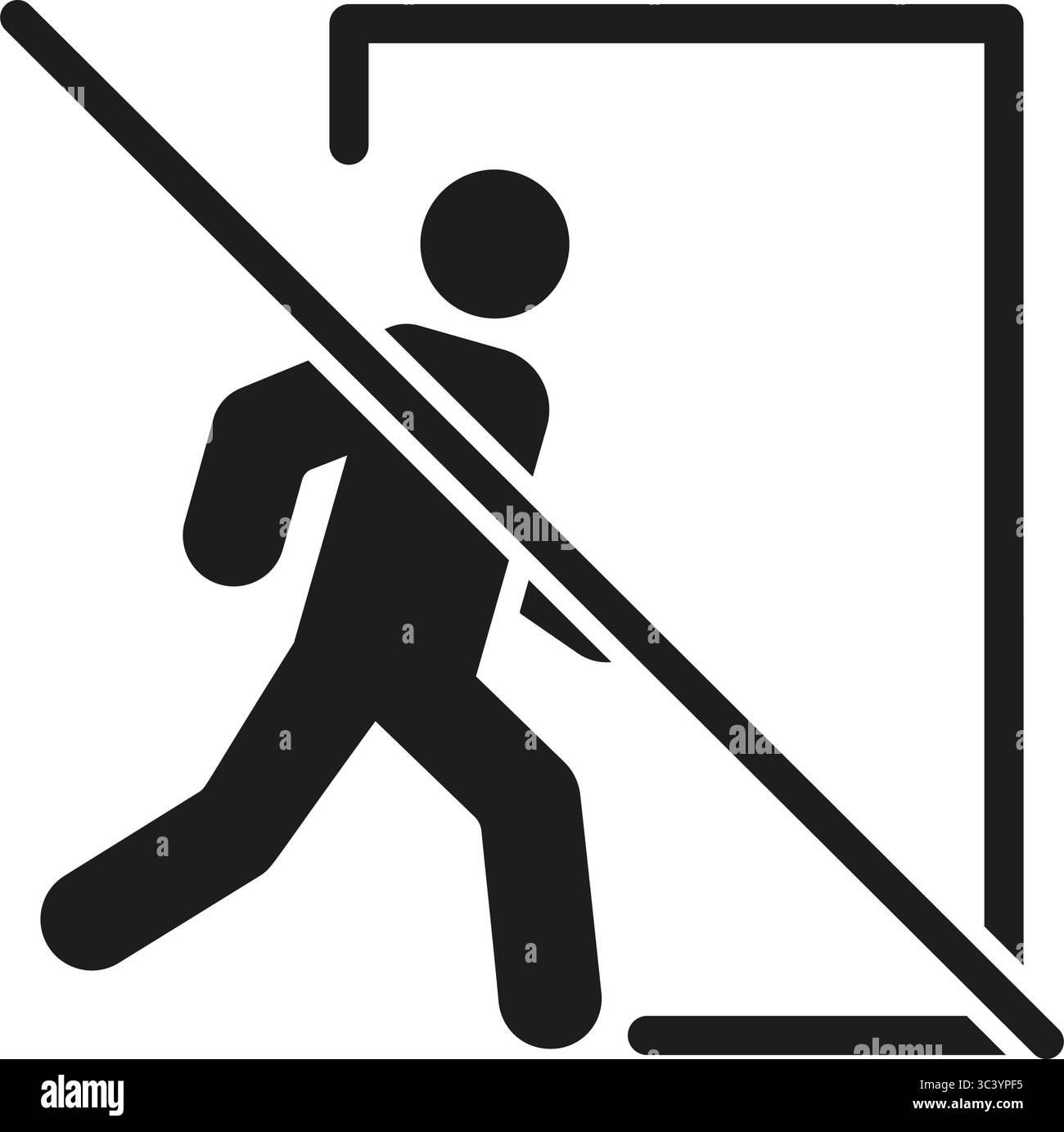 Unauthorized entry prohibited Stock Vector Images - Alamy