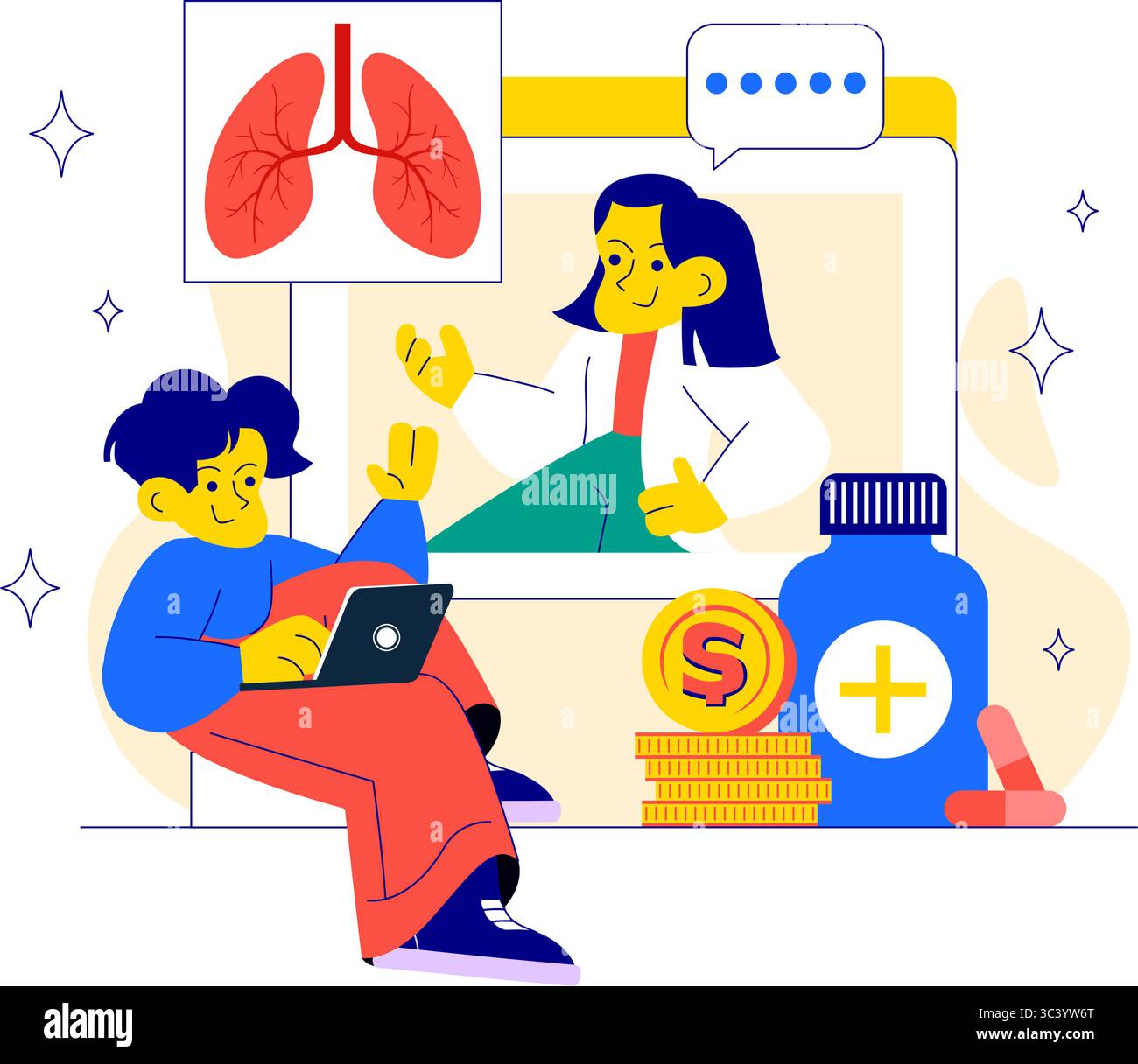 Prevention Healthcare Vector Illustration to Wellness, Keep People ...