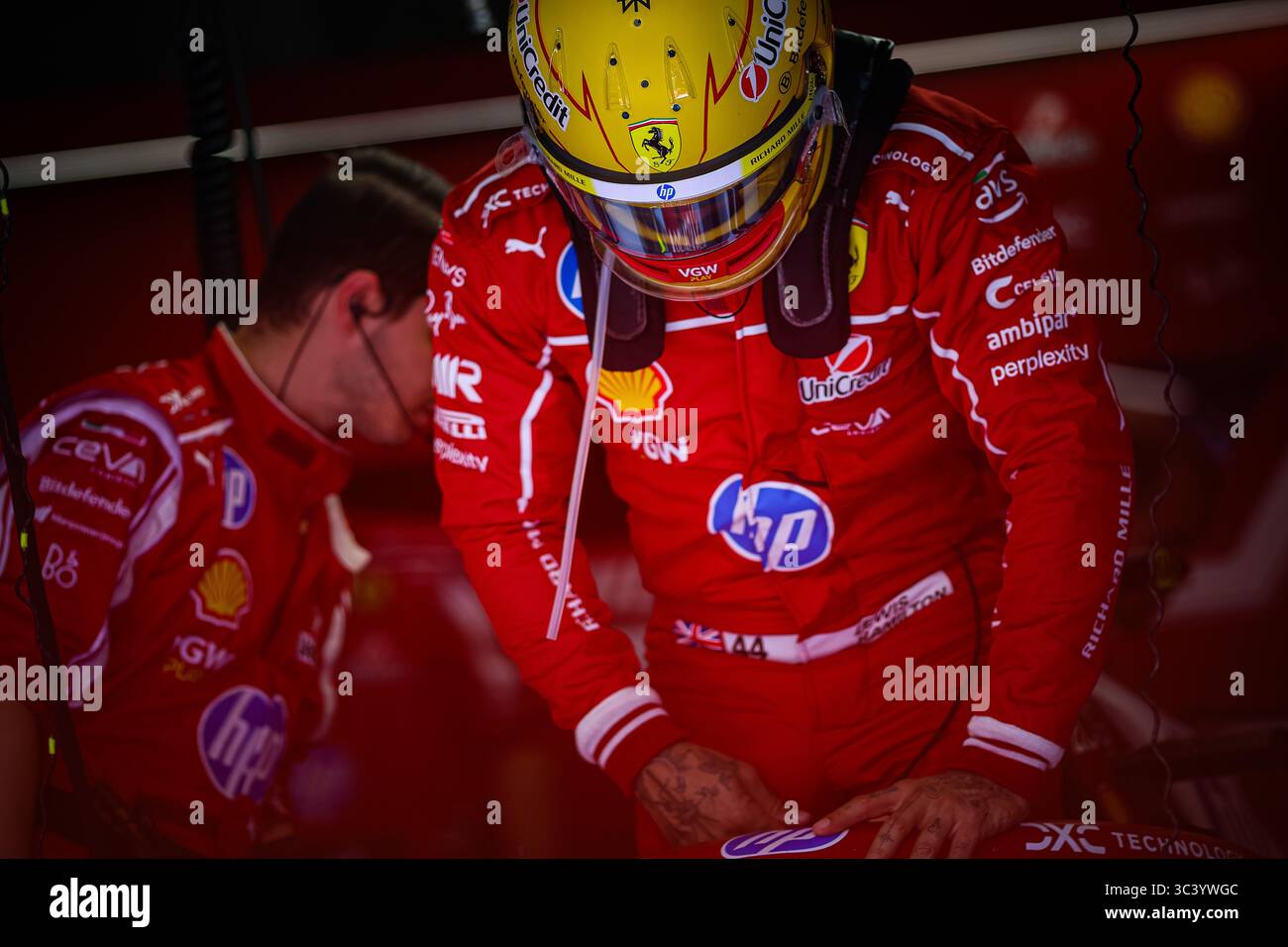 44 Lewis Hamilton, (GRB) Scuderia Ferrari SF25, during the Belgian GP ...