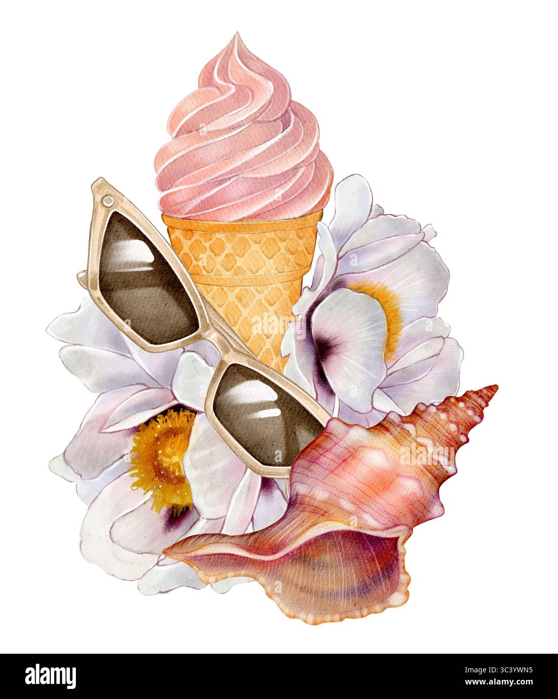 Ice cream mollusk shell hi-res stock photography and images - Alamy