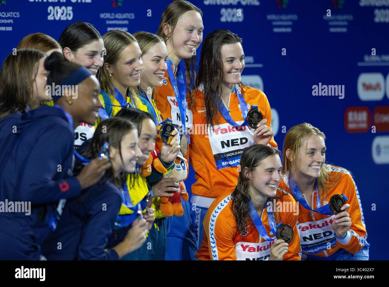 SINGAPORE, SINGAPORE - JULY 27: Milou van Wijk of the Netherlands ...