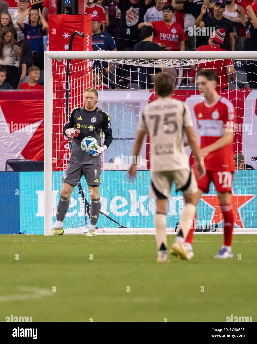 Chicago Fire Goalkeeper Chris Brady (1) seen during the Chicago Fire FC ...