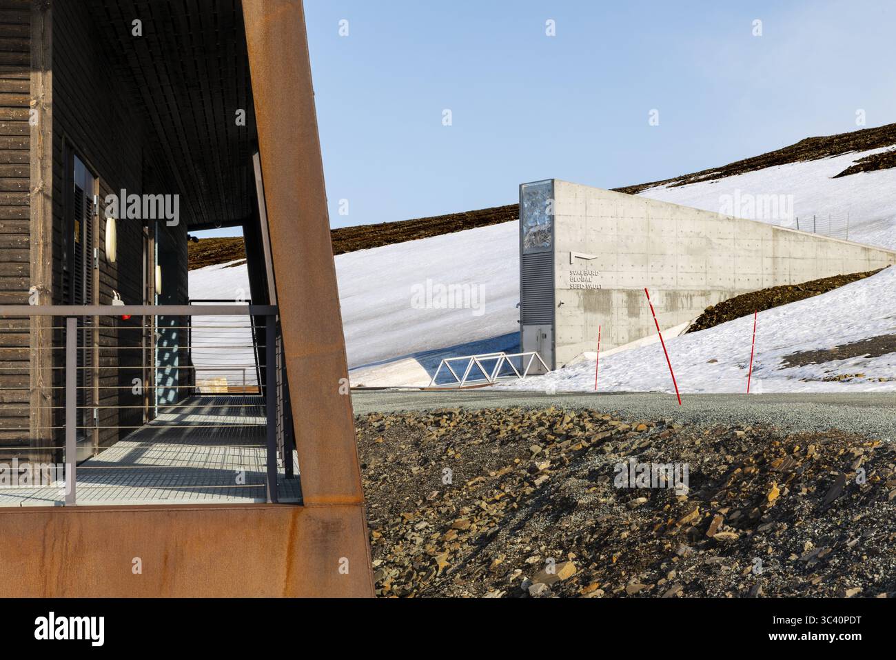 Svalbard Global Seed Vault, Longyearbyen, Spitsbergen, Svalbard Stock Photo - Alamy