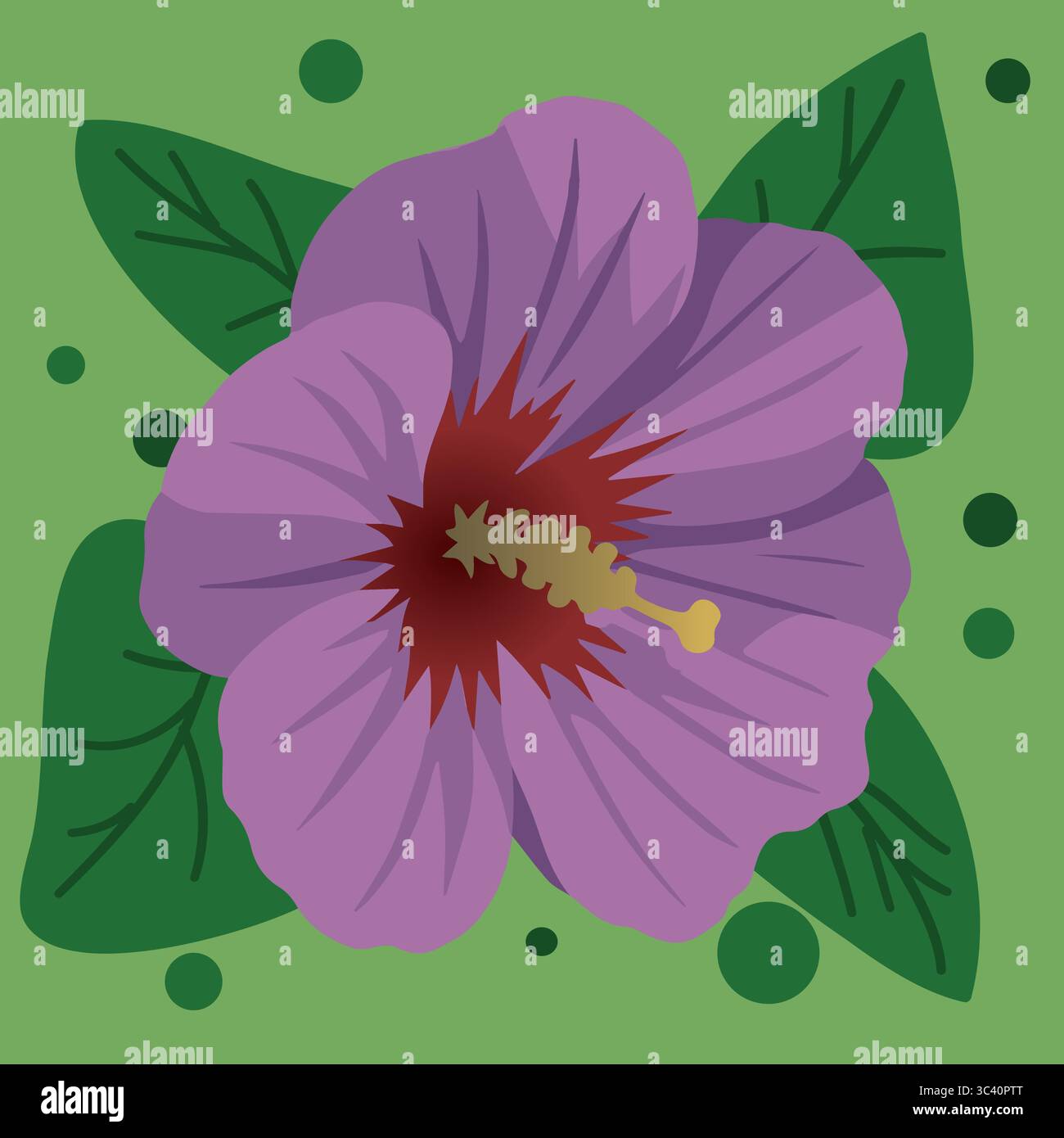 Pink flowers in hand Stock Vector Images - Alamy