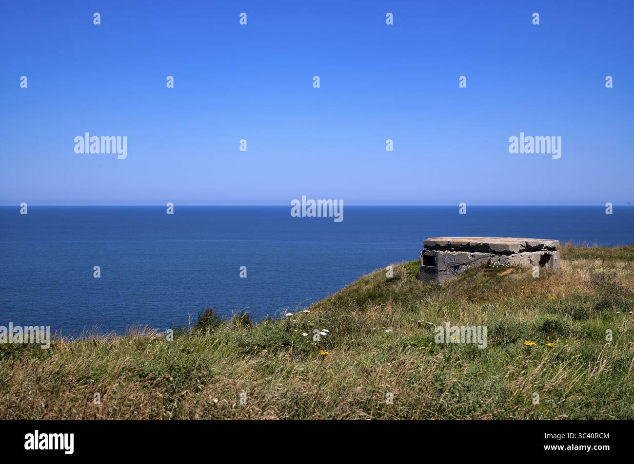 Former German bunker, Atlantic Wall, Second World War, D-Day, Etretat ...