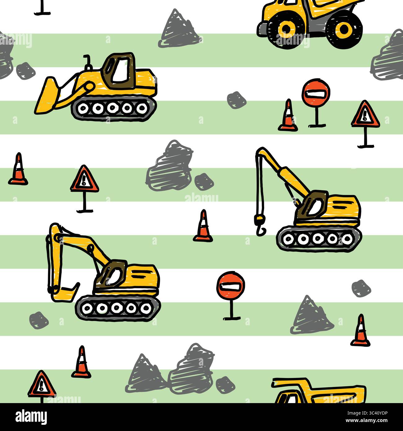 construction cartoon doodle vector set Stock Vector Image & Art - Alamy