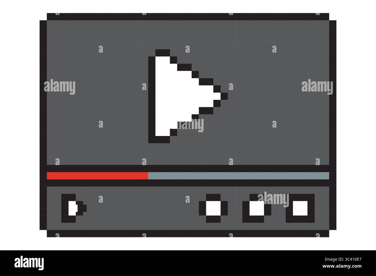 Pixel art icon of a pause button hi-res stock photography and images ...