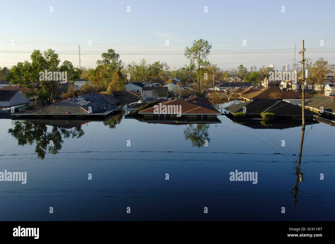 Searching for survivors after hurricane Katrina, New Orleans Stock Photo - Alamy