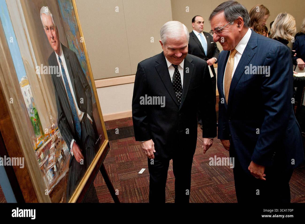 Secretary of Defense Leon E. Panetta, right, and former Secretary of ...