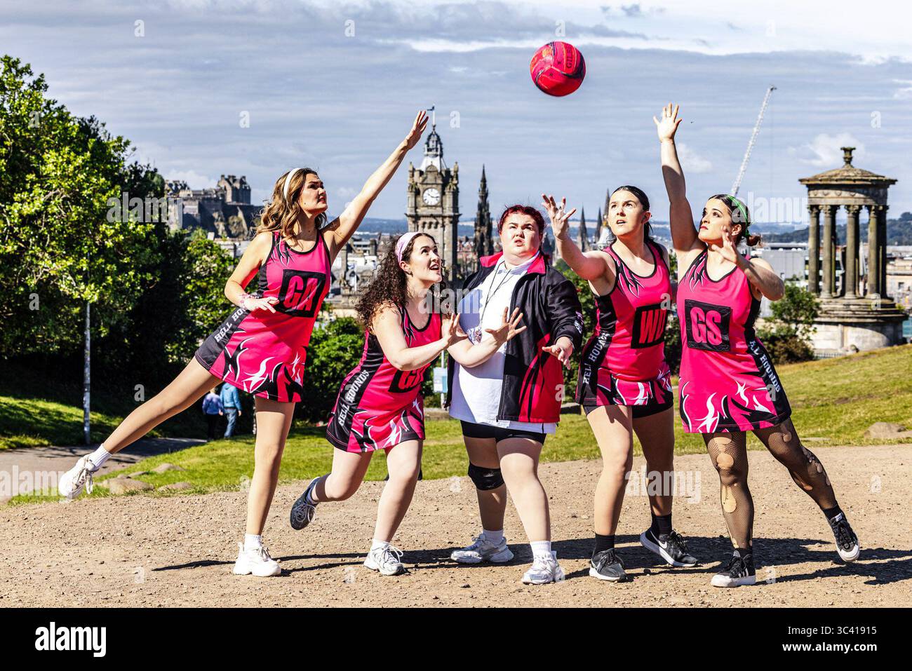 Edinburgh, United Kingdom. 28 July, 2025 Pictured: Performers from ...