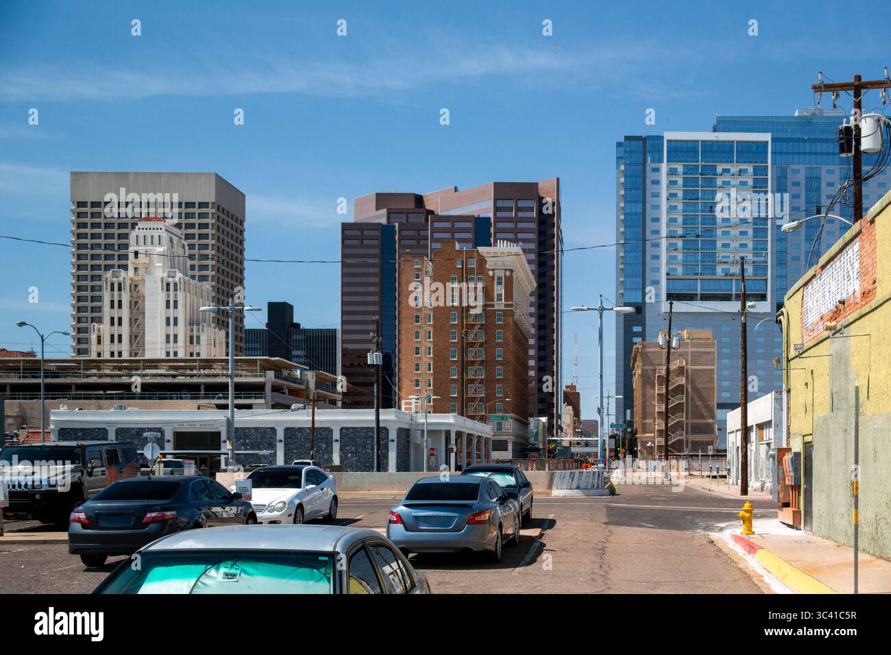 Back parking lot in downtown Phoenix, AZ Stock Photo - Alamy