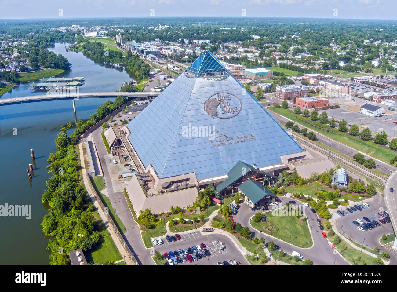 Aerial view of Memphis, Tennessee Stock Photo - Alamy