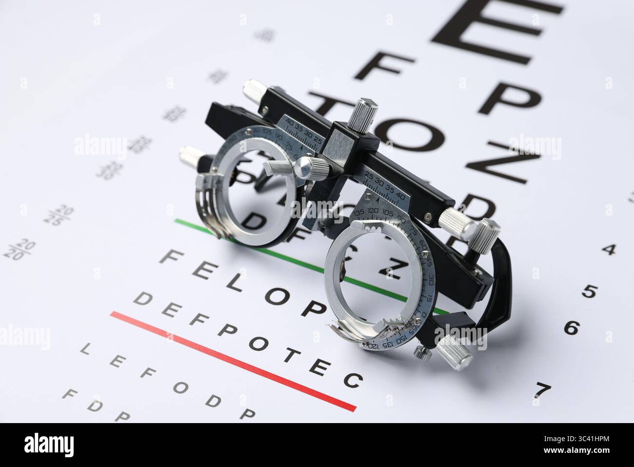 Optical optometry trial frame hi-res stock photography and images - Alamy