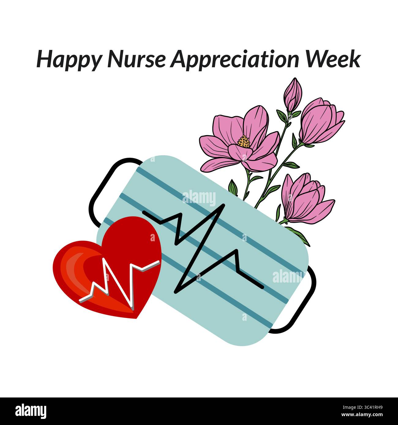 Caring nurse mask Stock Vector Images - Alamy