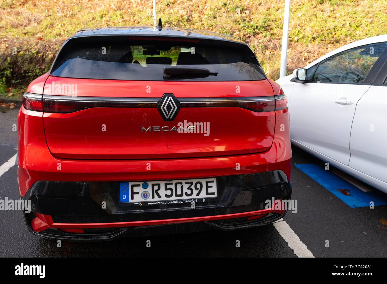 Renault car models parked outdoors, availability different car types ...