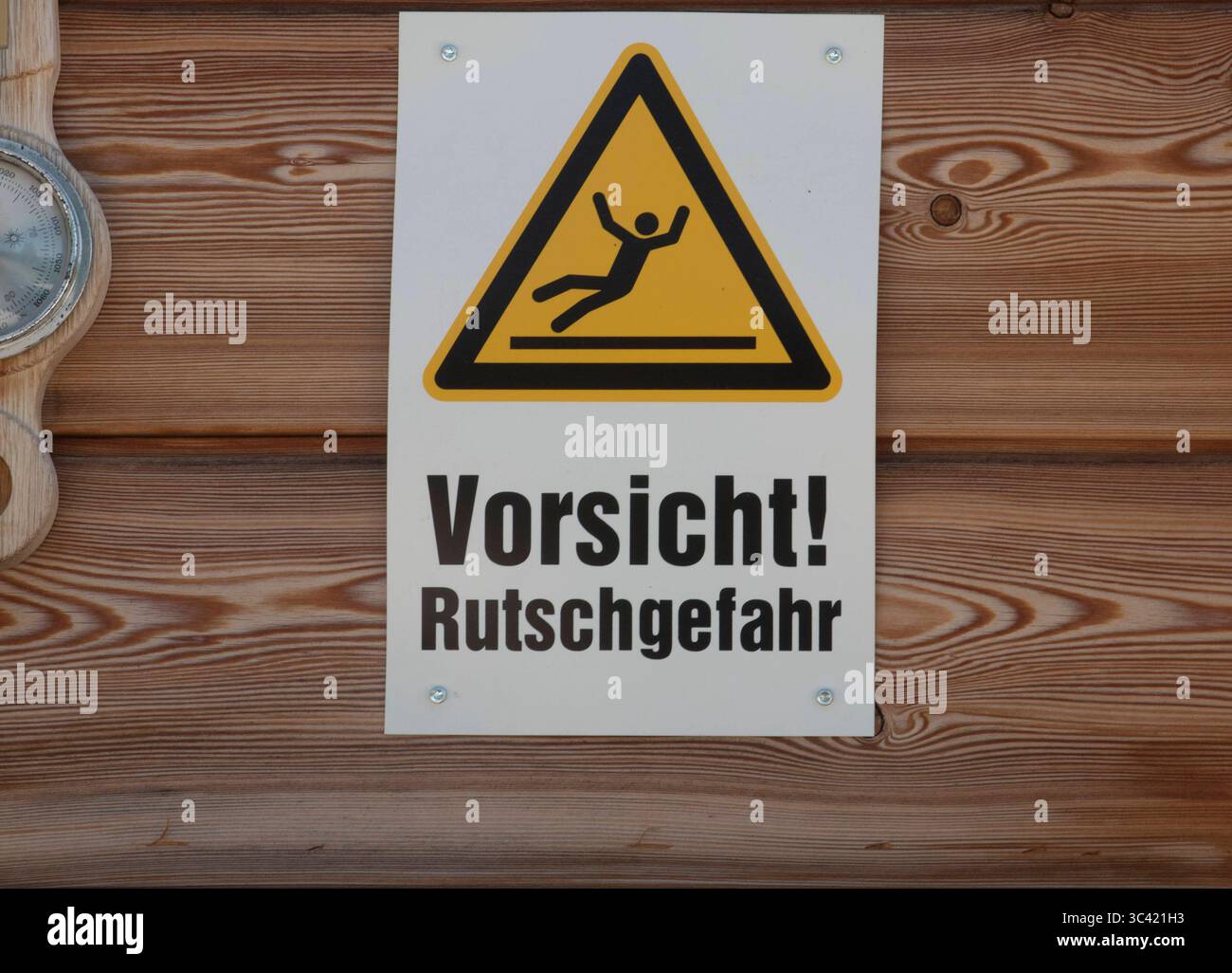 danger of slipping and injury, prevention of accidents at the workplace ...