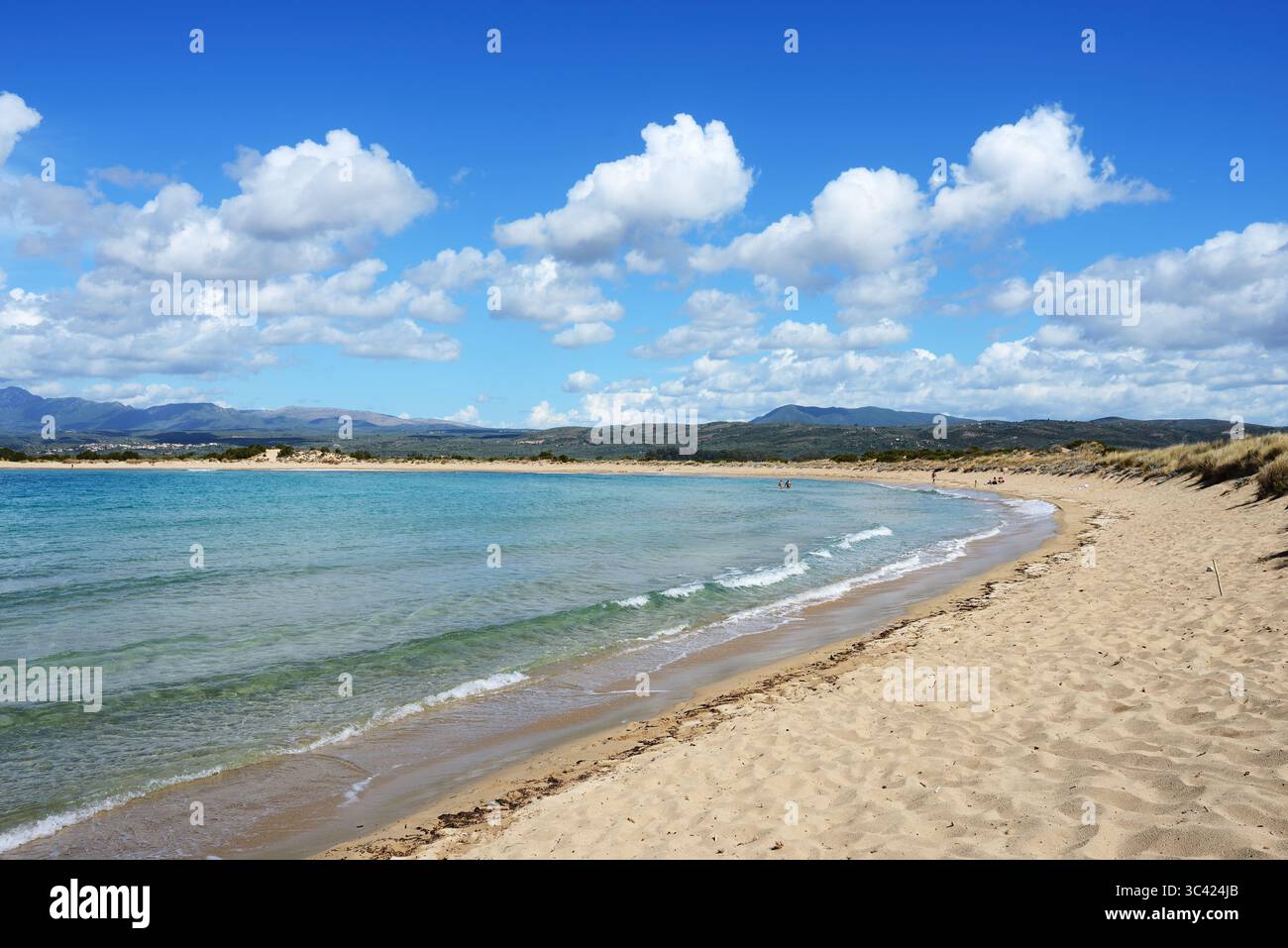 One from the best beaches in mediterranean Europe, beautiful lagoon of ...