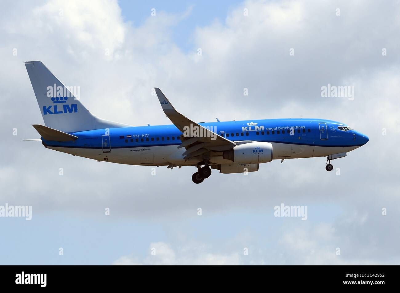 Boeing 737 KLM. Aircraft at Fiumicino International Airport. Rome (Italy), May 13th, 2021 ...