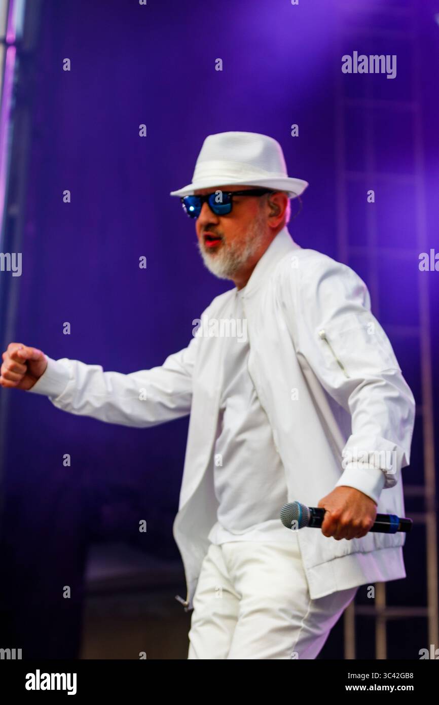Justin Jeffre of 98 Degrees seen performing live on stage at the Kdays ...