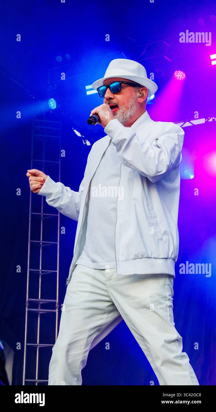 Justin Jeffre of 98 Degrees seen performing live on stage at the Kdays ...