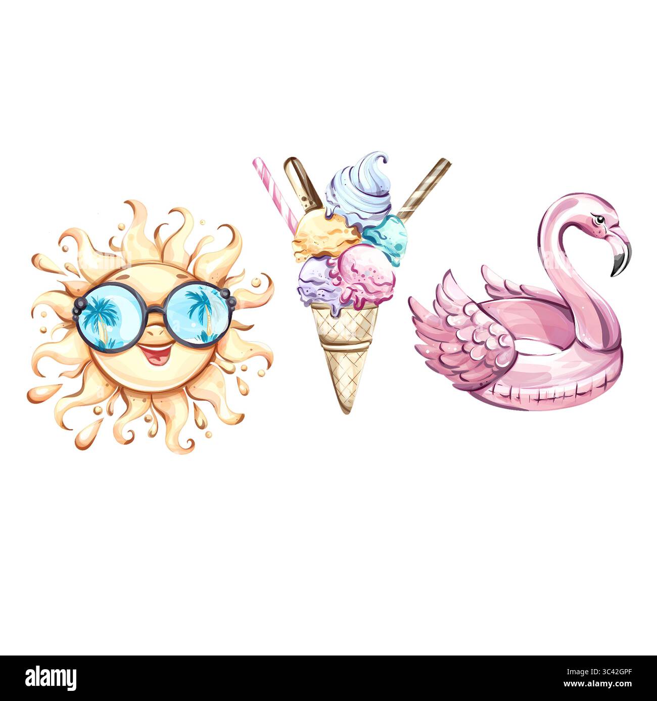 Flamingo cone Cut Out Stock Images & Pictures - Alamy