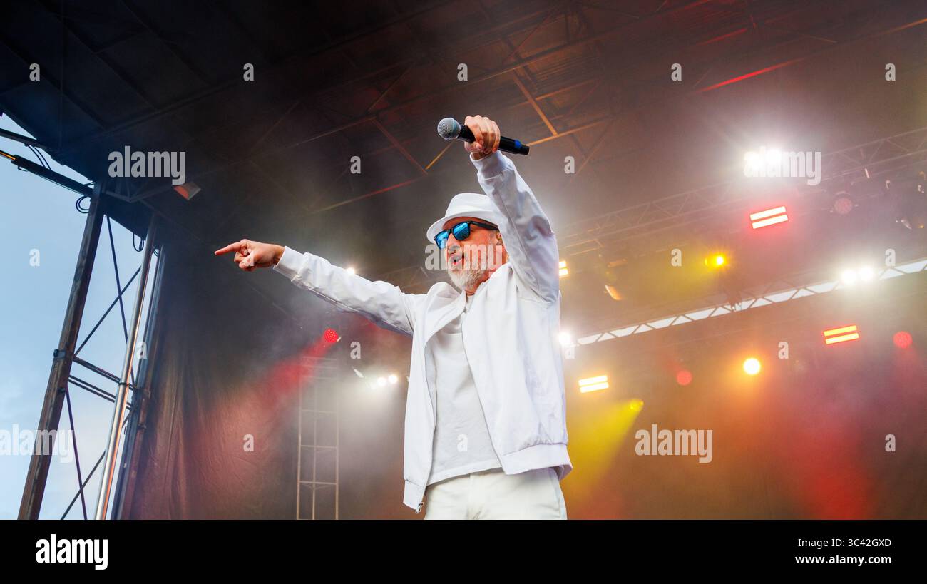Justin Jeffre of 98 Degrees seen performing live on stage at the Kdays ...