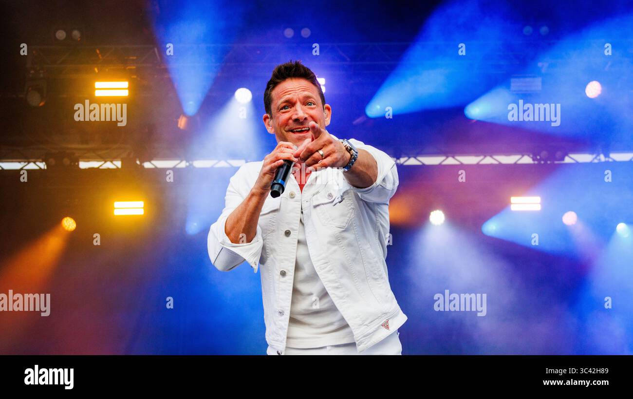 Jeff Timmons of 98 Degrees seen performing live on stage at the Kdays ...