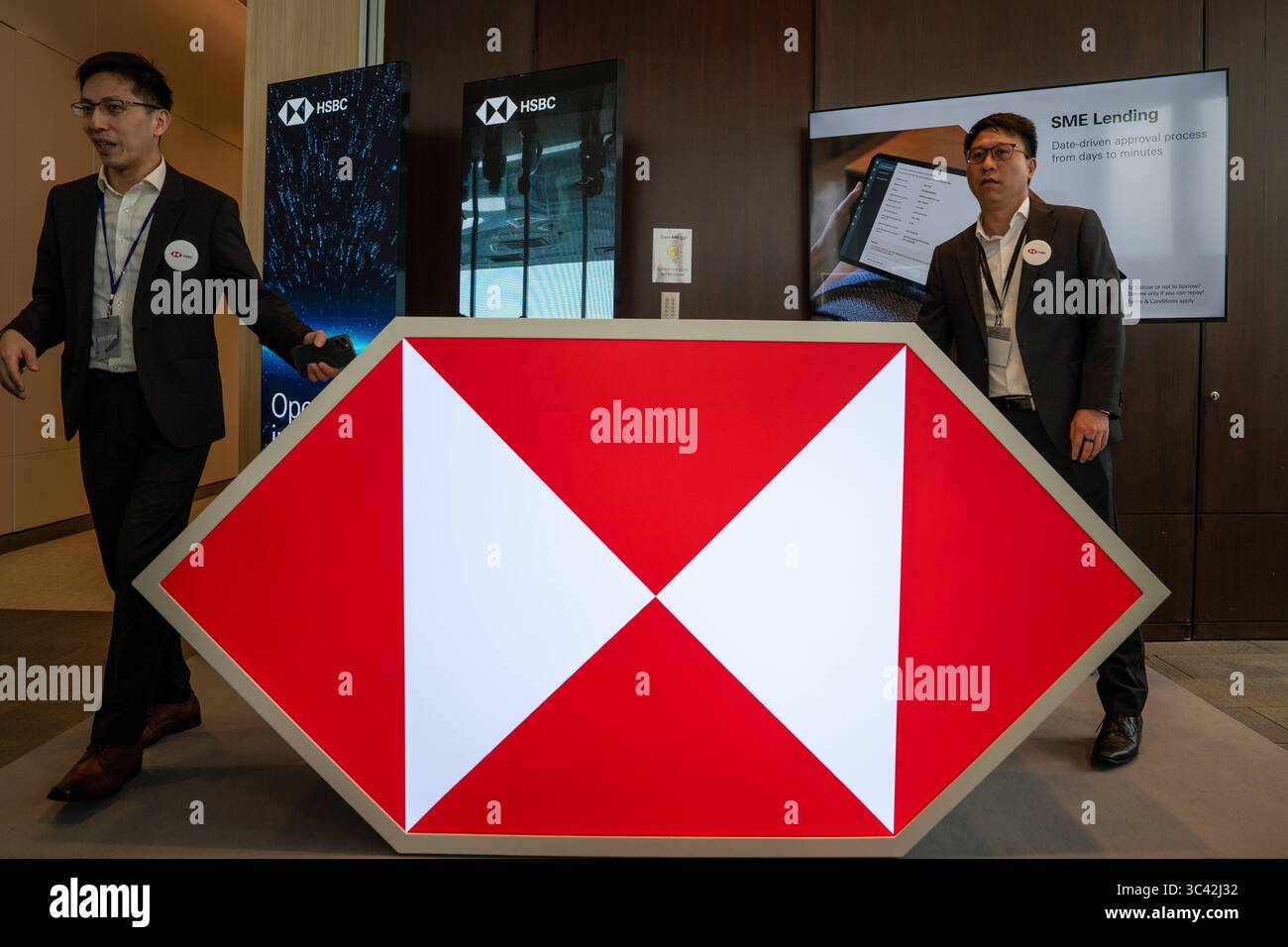 Hong Kong Data Summit 2025 A general view showing the HSBC booth at the ...