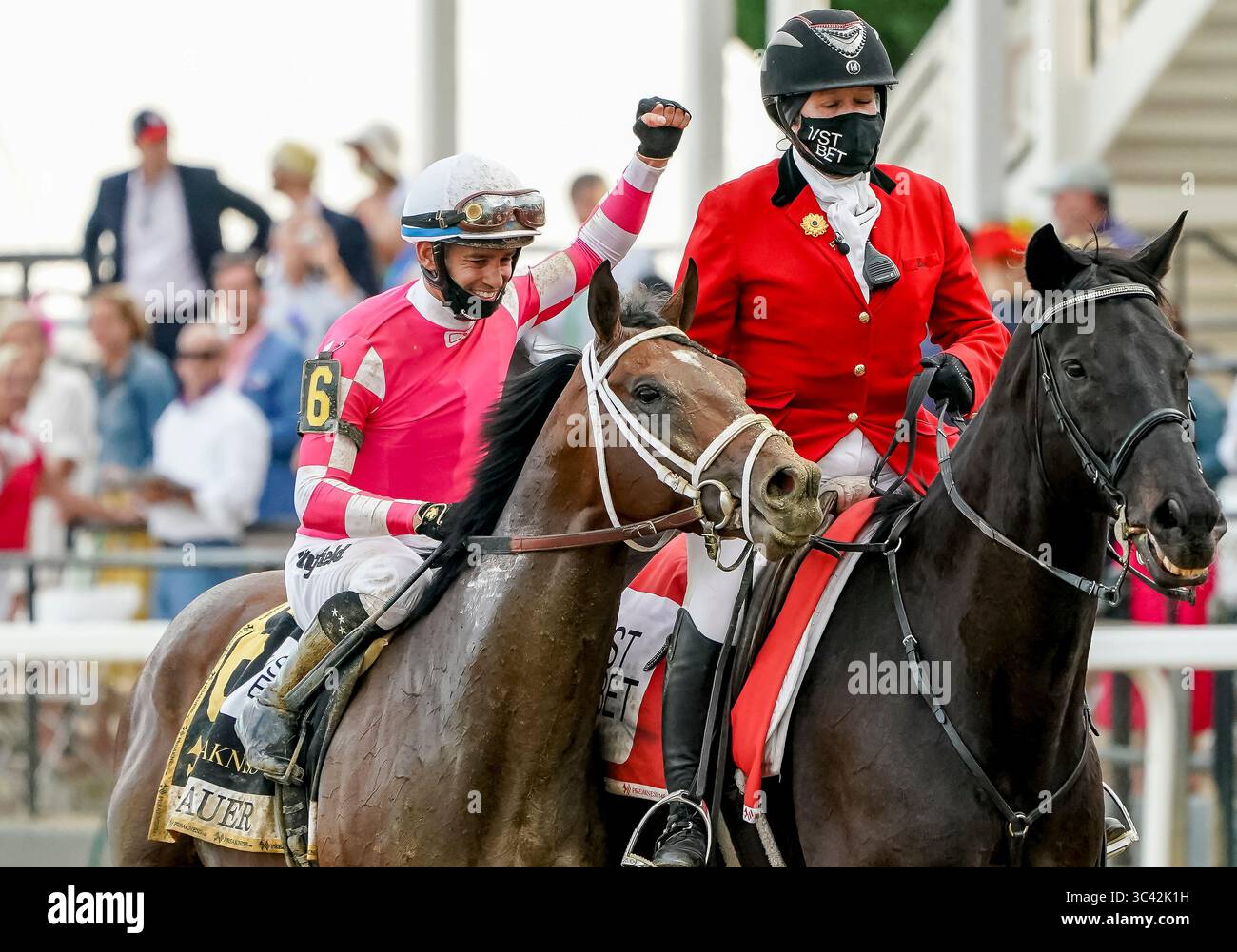 May 15, 2021, Baltimore, MD, USA: May 15, 2021: Rombauer #6, ridden by ...