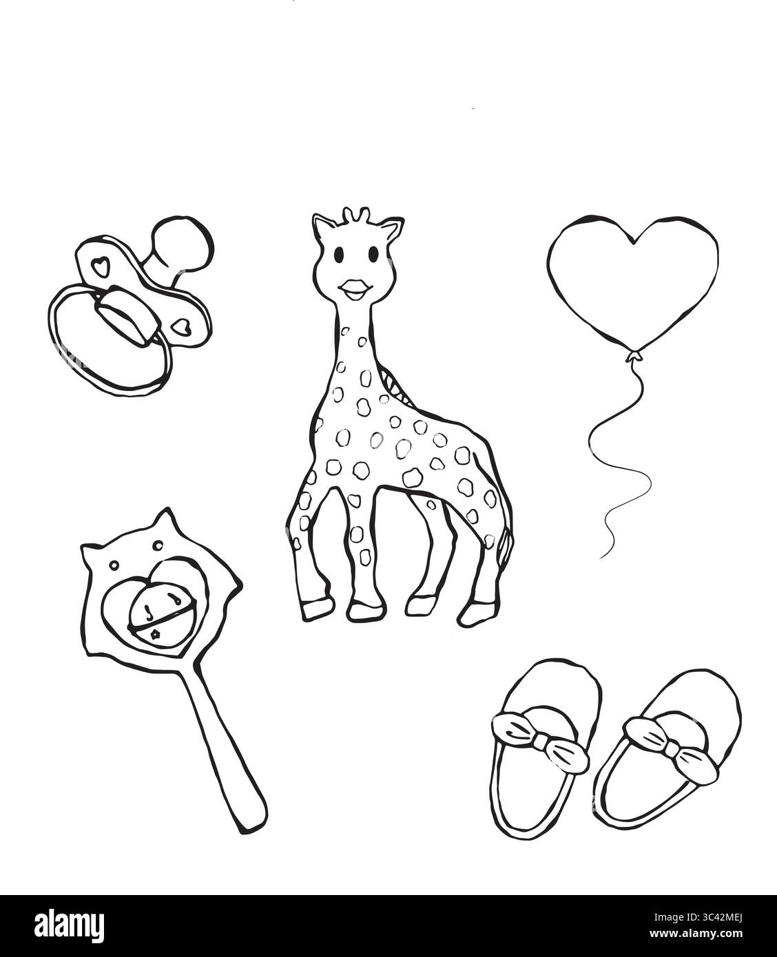 Baby teether vector Cut Out Stock Images & Pictures - Alamy