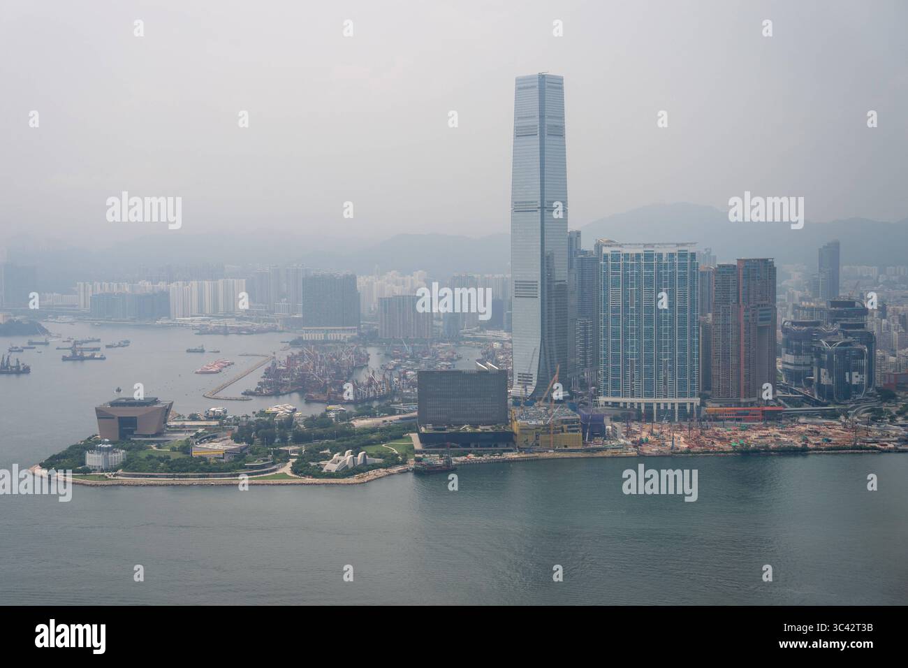 Hong Kong Daily Life A general view showing the ICC building on July 28 ...