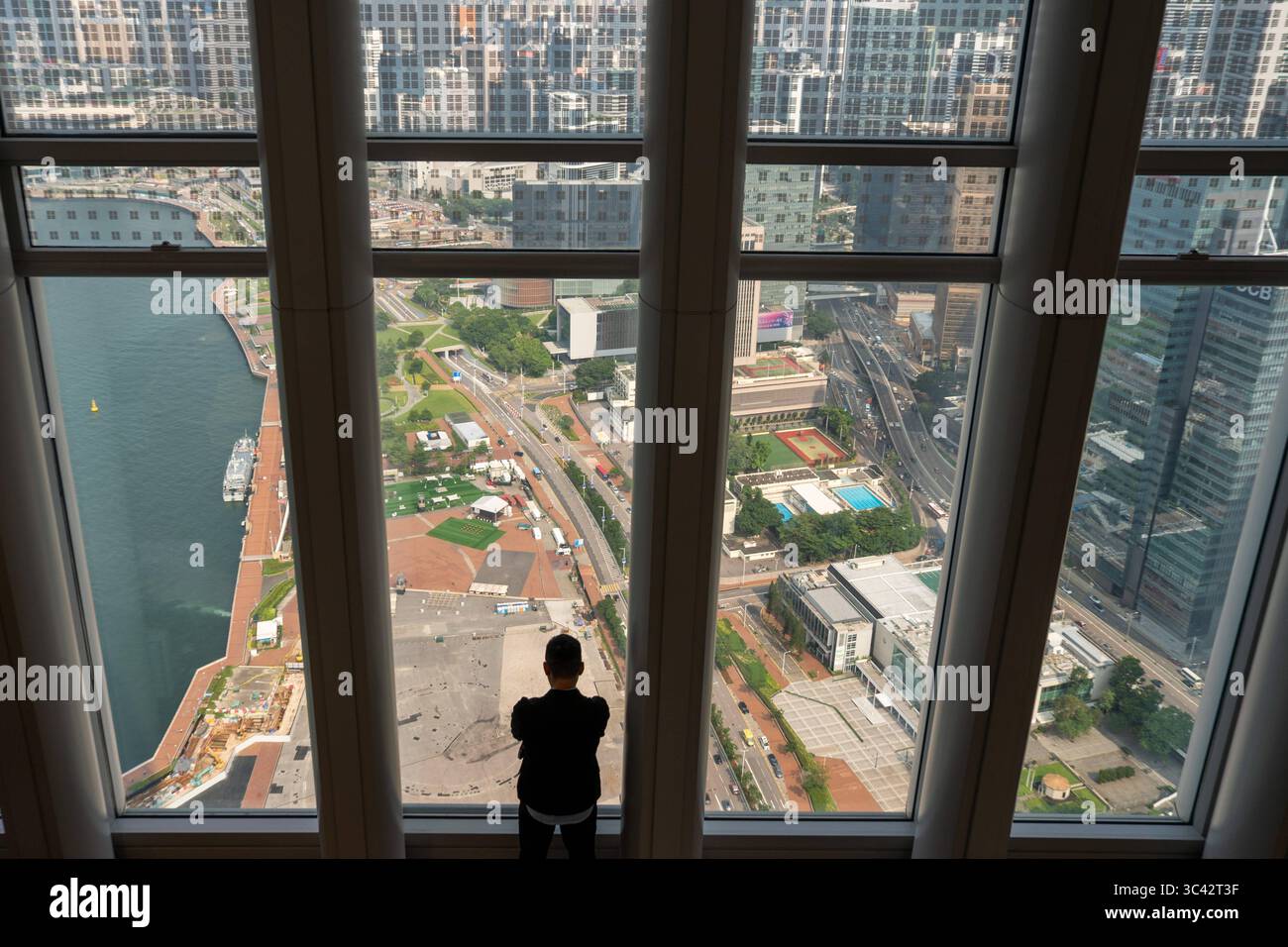 Hong Kong Daily Life A looking at the central Harbourfront from the ...