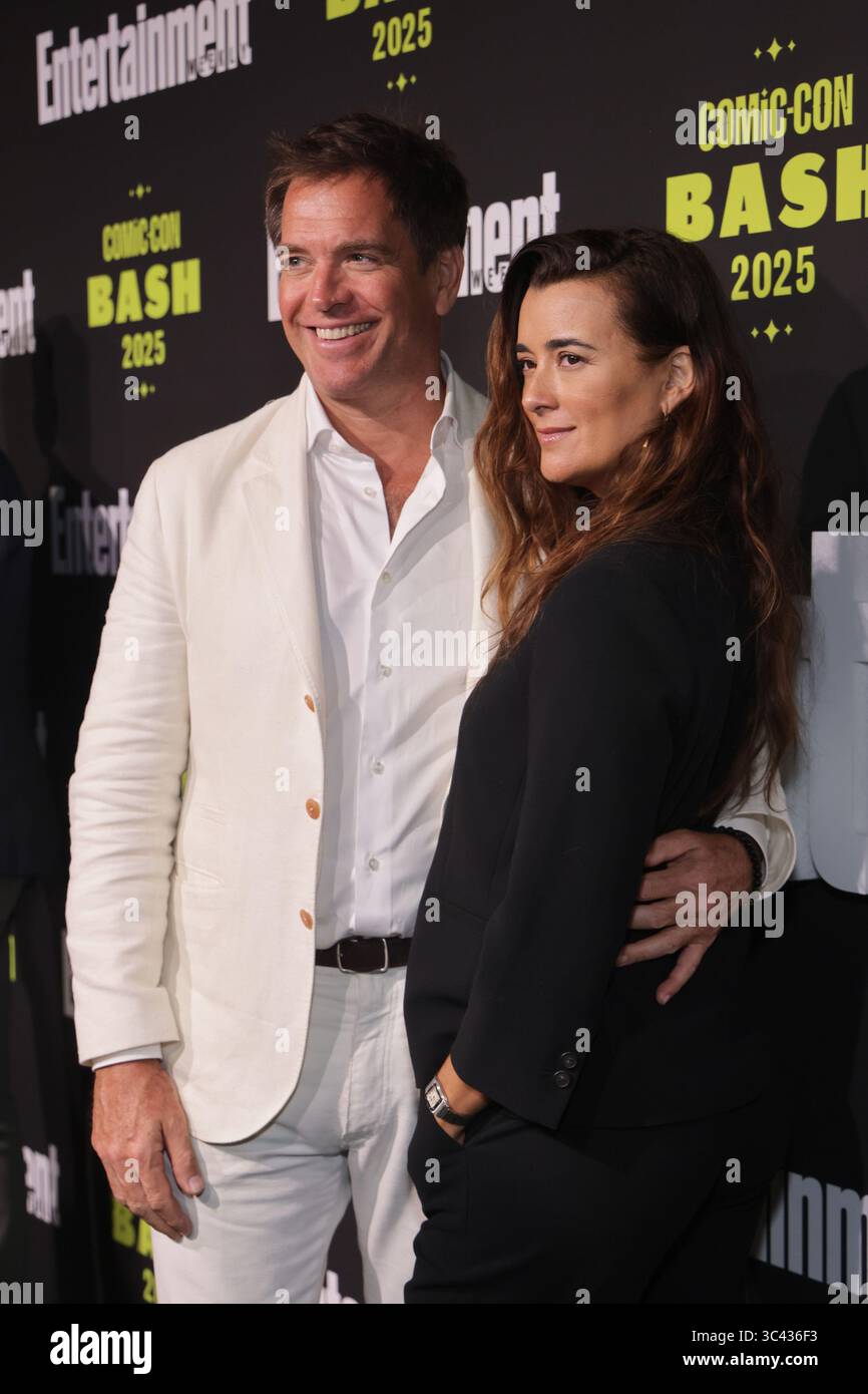 Michael Weatherly and Cote de Pablo attend Entertainment Weekly's Comic ...