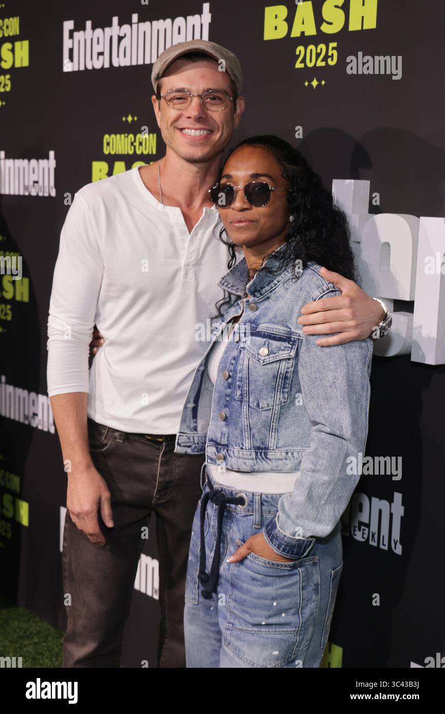 Matthew Lawrence and Rozonda Thomas attend Entertainment Weekly's Comic ...