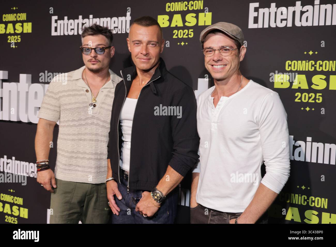 Andrew Lawrence, Joey Lawrence, and Matthew Lawrence attend Entertainment Weekly's Comic-Con ...