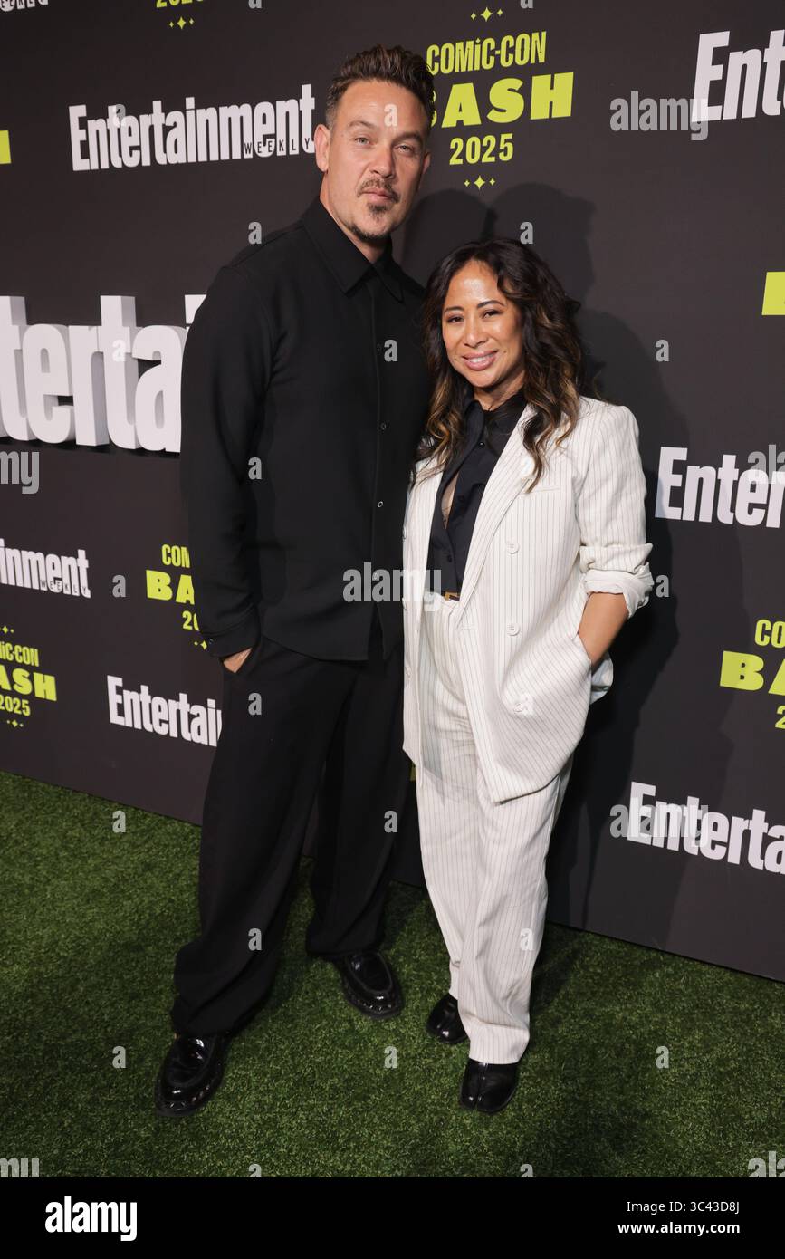 Kevin Alejandro and Leslie Alejandro attend Entertainment Weekly's ...