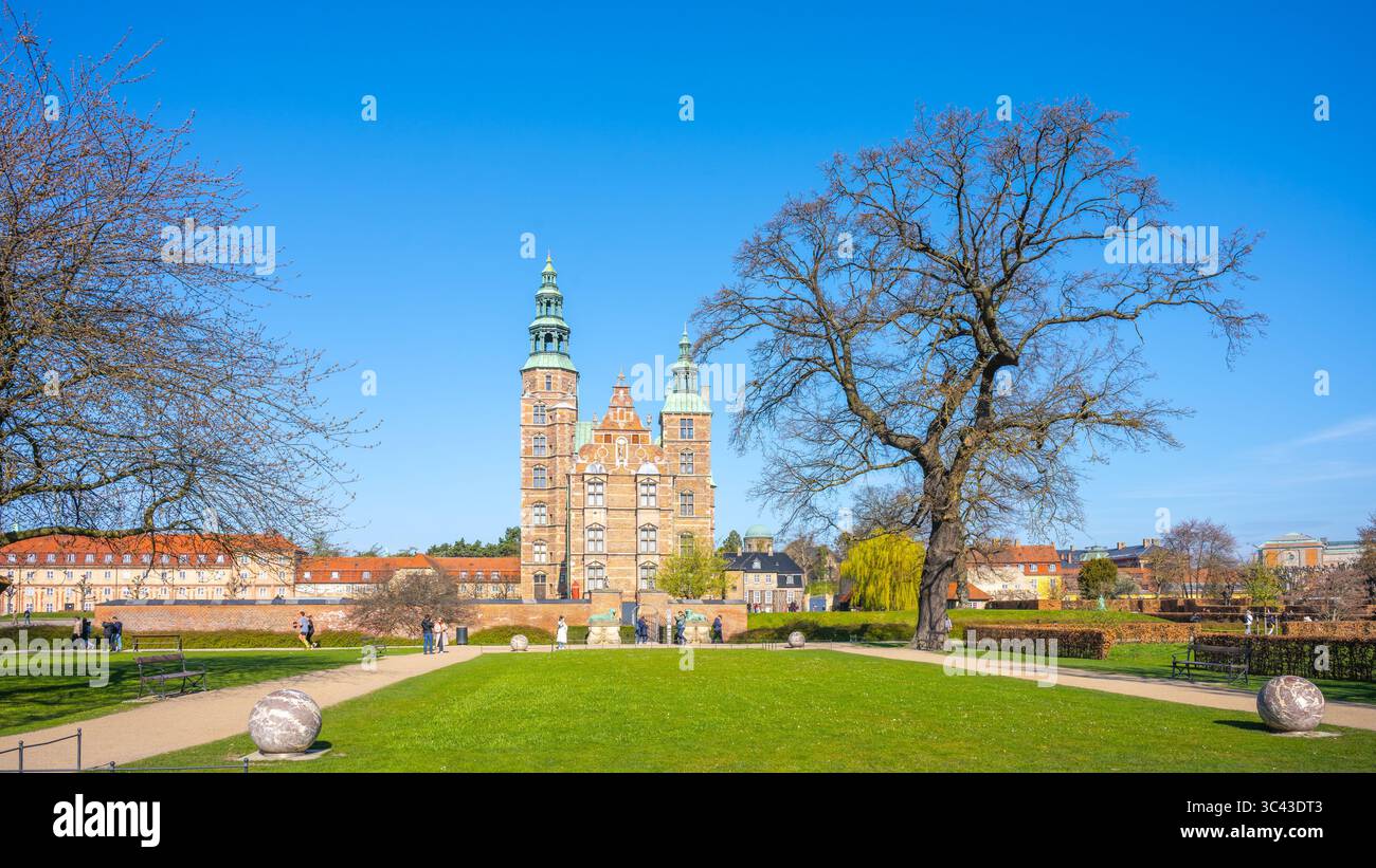 Visitors stroll through the gardens of Rosenborg Castle, an iconic ...
