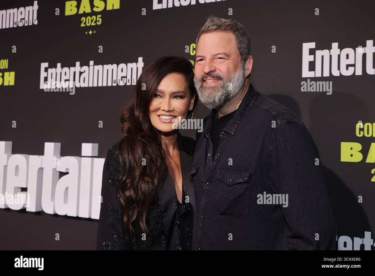 Tia Carrere and Paul Debevec attend Entertainment Weekly's Comic-Con ...