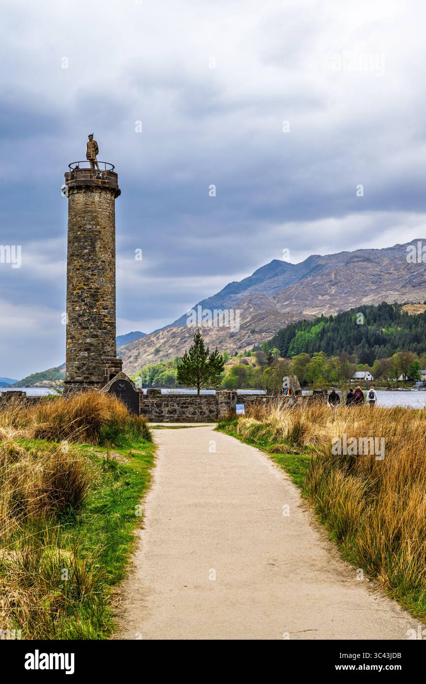 Loch Shiel from, Glenfinnan, River Finnan, West Highland, Scotland, UK ...