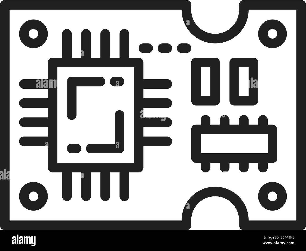 Technology circuit icon apps Cut Out Stock Images & Pictures - Alamy
